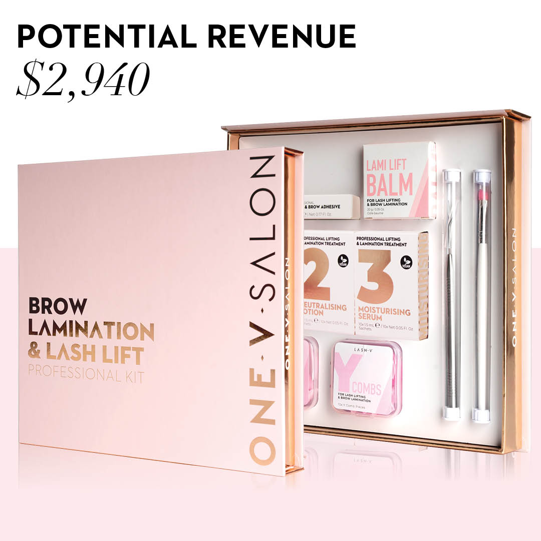 Brow Lamination & Lash Lift Professional Complete Combo Kit - ONE V ...