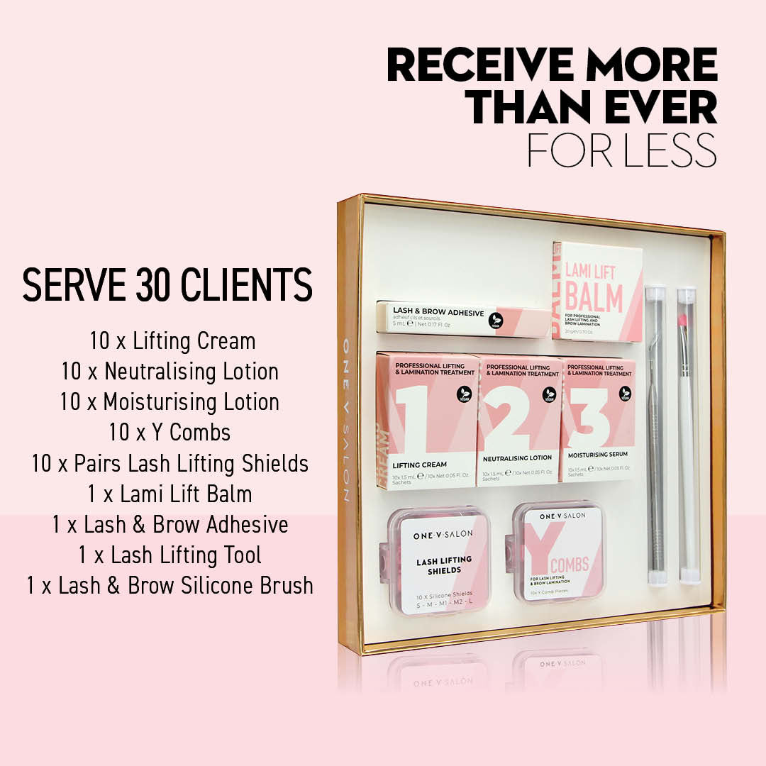 Brow Lamination & Lash Lift Professional Complete Combo Kit - ONE V ...