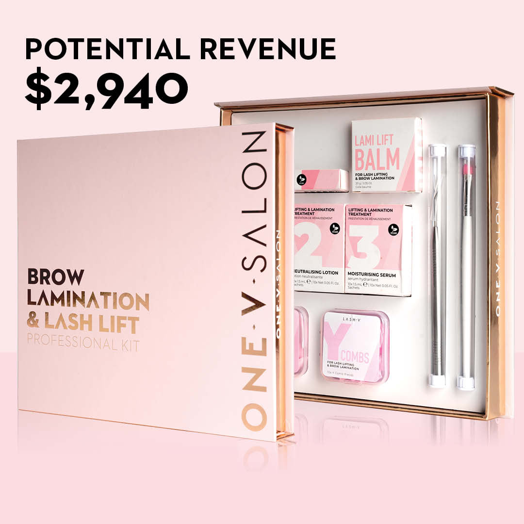 Brow Lamination & Lash Lift Professional Complete Combo Kit - ONE V ...
