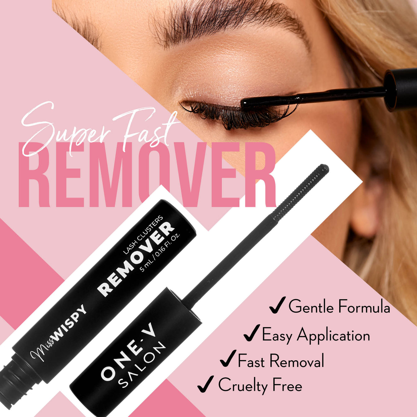 Miss Wispy Cluster Lashes - Remover . - ONE V SALON PRO