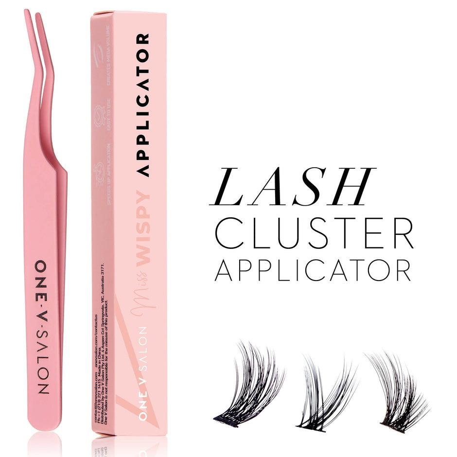 Miss Wispy Cluster Lashes - Applicator Tweezer . - ONE V SALON PRO